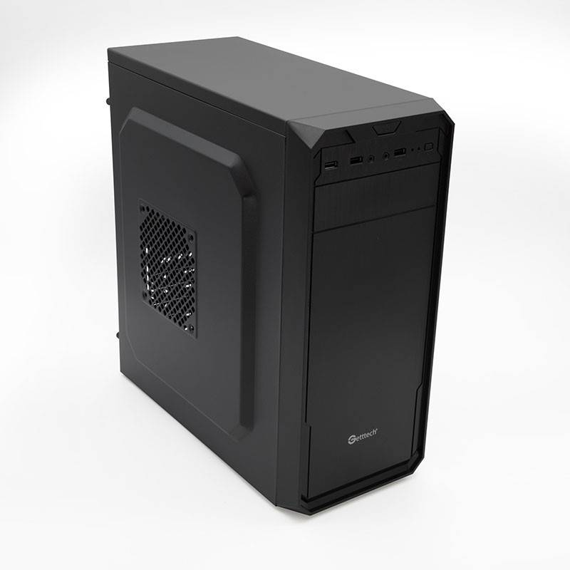GETTTECH GABINETE MEDIE TORRE, ATX/MICRO ATX/ RANURAS PCI, NEGRO ...